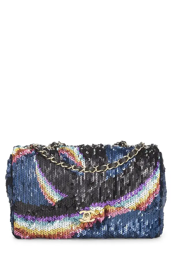 Chanel Sequin Half Flap Medium