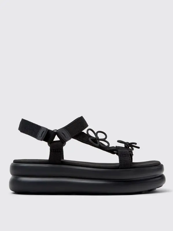 Camper Heeled Sandal - Black