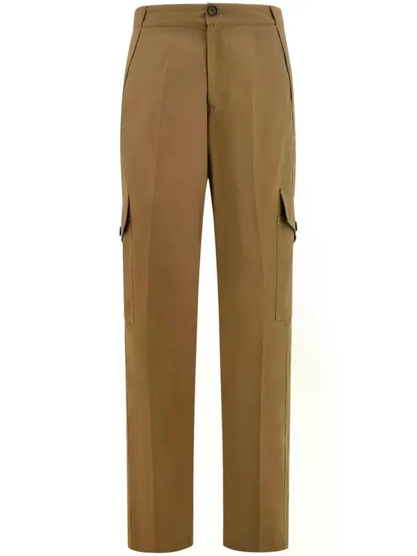 FERRAGAMO Canvas Cargo Pants - Green
