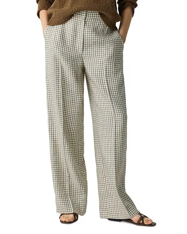Theory Linen Blend Trousers