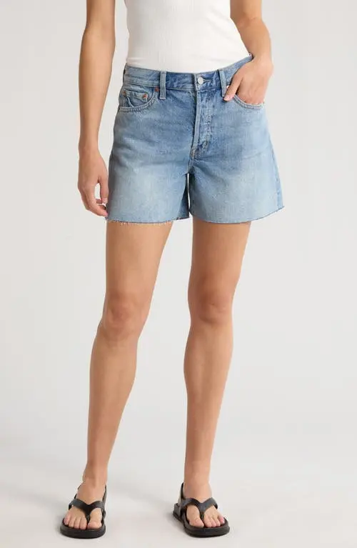 PISTOLA Andie High Waist Denim Cutoff Shorts - Notion