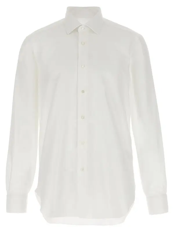 BARBA NAPOLI Honeycomb Shirt - White