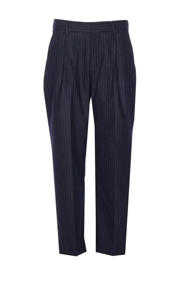 NN.07 Kay Striped Trousers - Blue