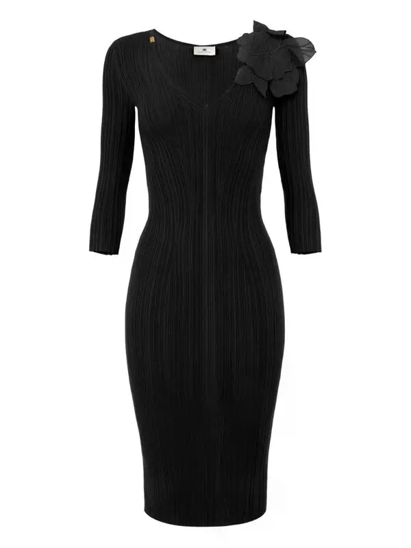 Elisabetta Franchi Flower-detailing Midi Dress