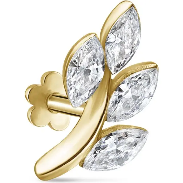 MARIA TASH Diamond Vine Threaded Stud Earring