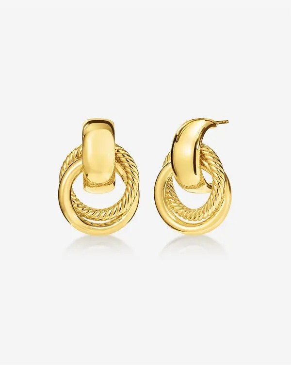 Ring Concierge Rope Door Knocker Earrings