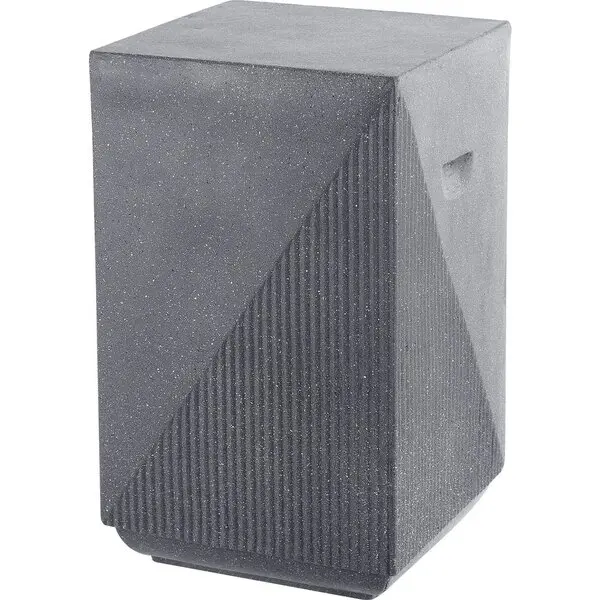 JONATHAN Y Adrian 20.75" Contemporary Minimalist Square Indoor/outdoor Accent Table - Gray Terrazzo