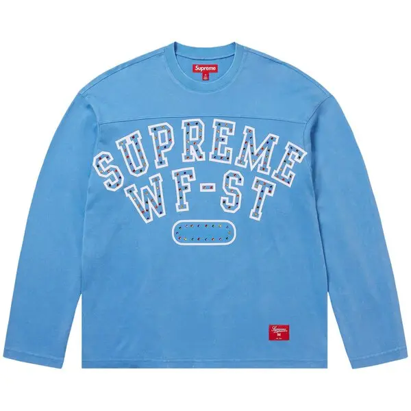 Supreme Athletic Studded Long-sleeve Top - Blue