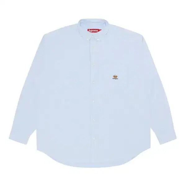 Supreme Loose Fit Flannel Oxford Shirt 'Light - Blue | Editorialist