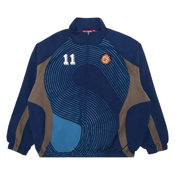 Supreme Logo Track Jacket - Blue