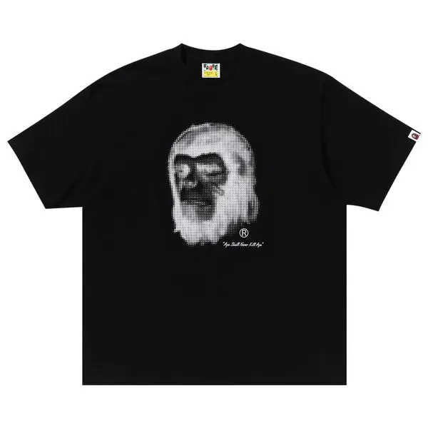BAPE Pixel Comic Ape Head Relaxed Fit Tee - Black