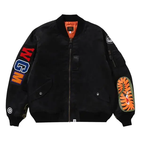 BAPE Shark Ma-1 Bomber Jacket - Black