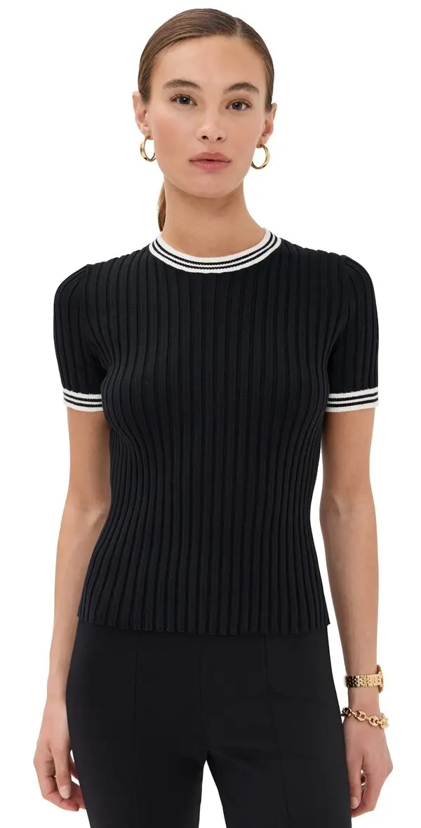 LE BOP Ringer Tee - Black & White