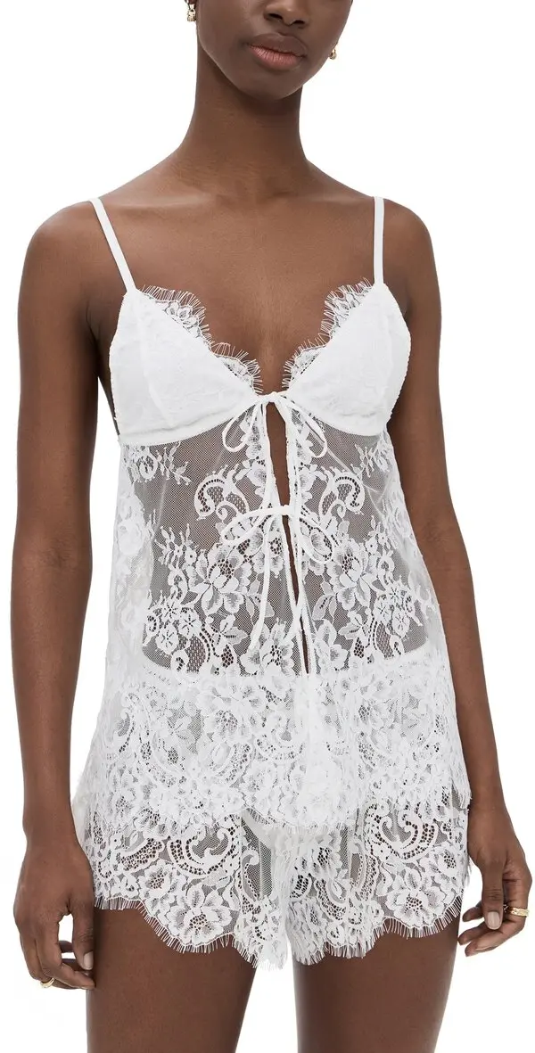 KAT THE LABEL Emerson Camisole - Ivory