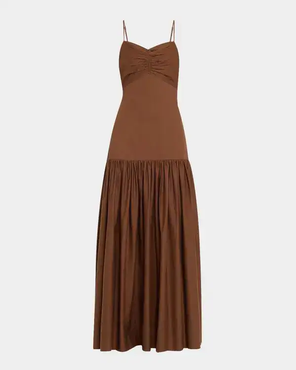 A.L.C. Harper Drop-Waist Maxi Dress - Milk Chocolate - 60% Off |  Editorialist