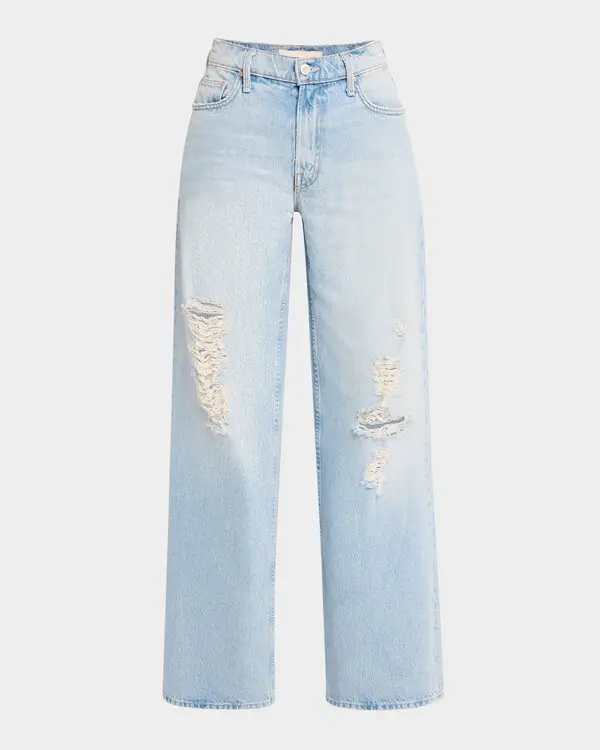 MOTHER The Spinner Zip Sneak Jeans