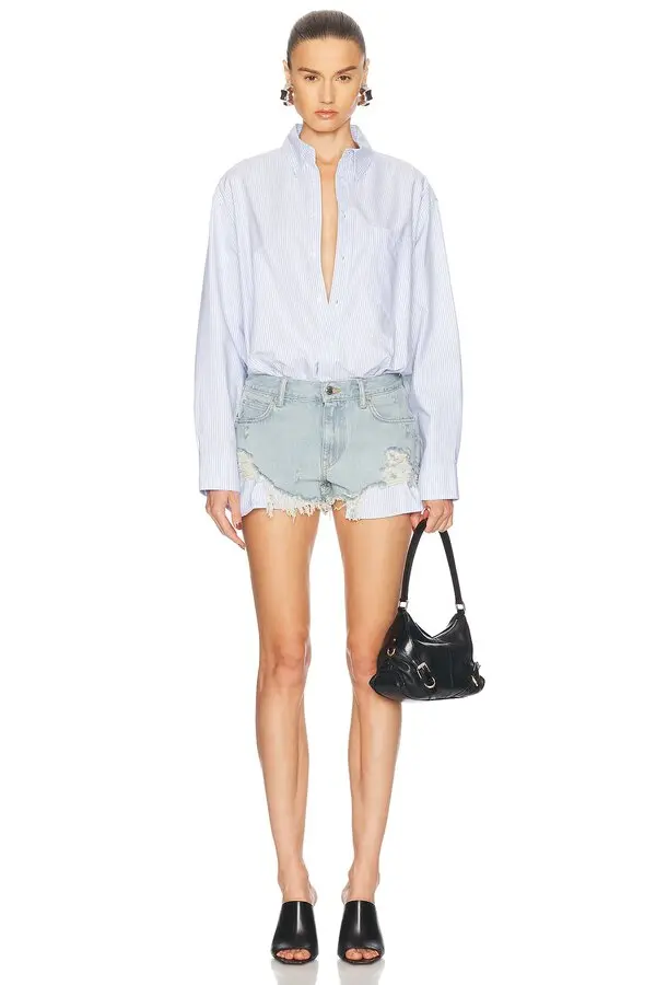 Alexander Wang Prestyled Button Down Romper