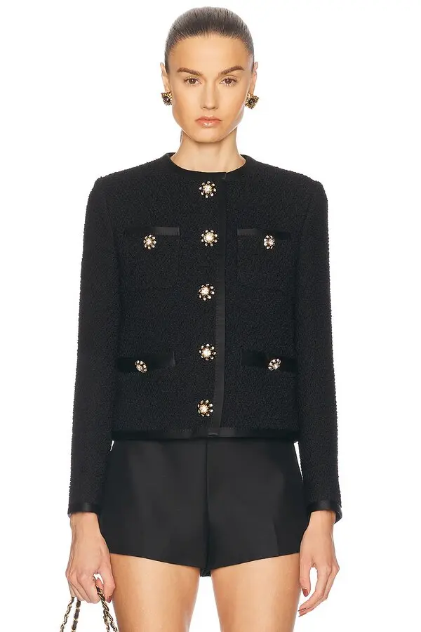 Dolce & Gabbana Tweed Lady Jacket - Black