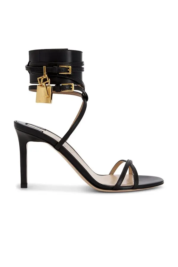 TOM FORD Soft Calf Ankle Wrap Sandal
