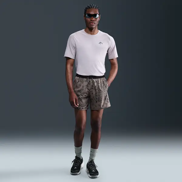 Nike Trail Dri-fit 6" Brief-lined Running Shorts - Grey