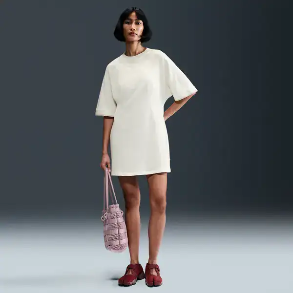 Nike Sportswear Collection T-Shirt Dress In White - 29% Off | Editorialist