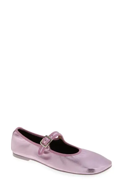Sandy Liang Metallic Mary Jane Ballet Flat
