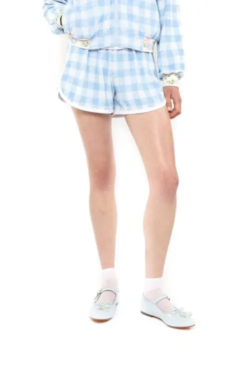 Anna Sui Gingham Terry Shorts