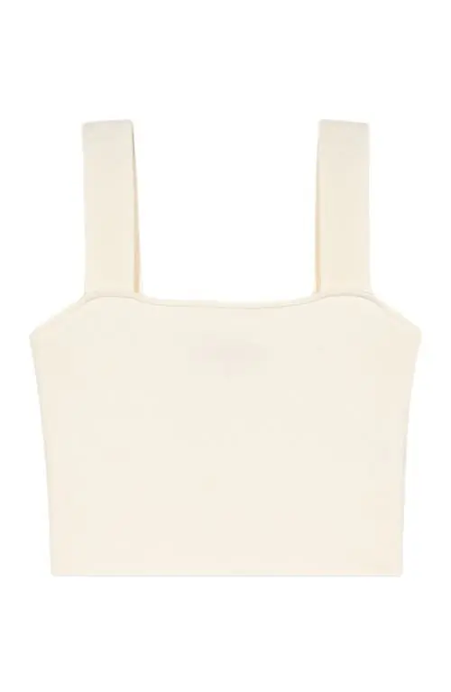 Maje Knit Crop Top - Ecru