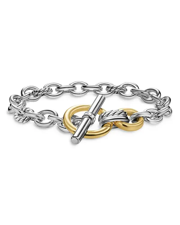 David Yurman Dy Mercer Toggle Chain Bracelet - Gold/silver
