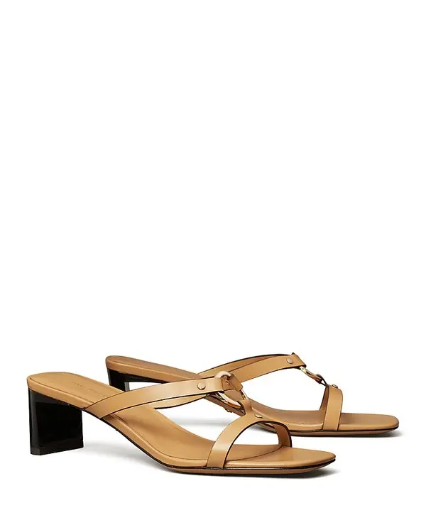 Tory Burch Ring Kitten Heel Sandals - Cantucci