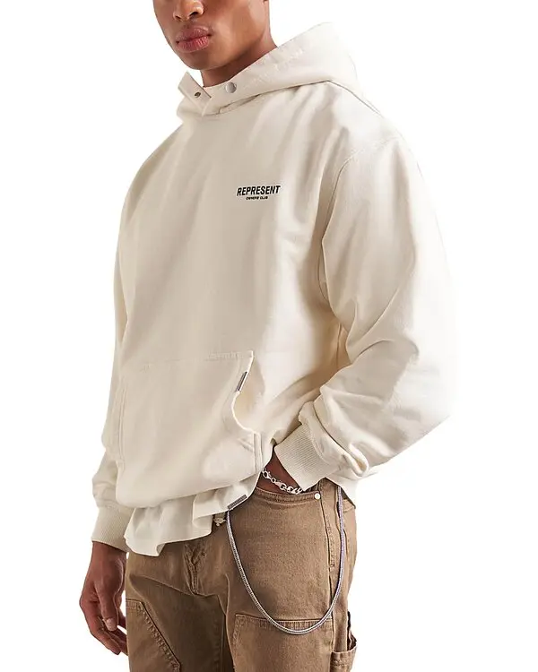 REPRESENT Owners Club Oversized Hoodie - Flat White