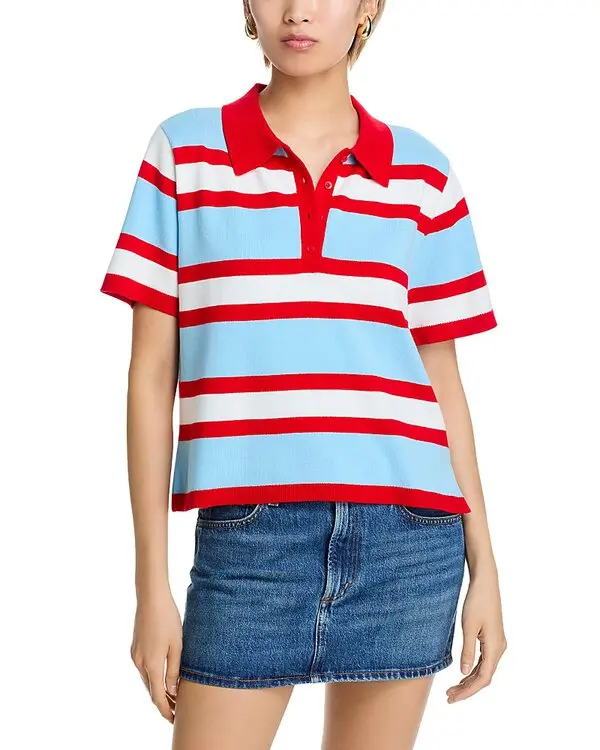 Alice + Olivia Tillie Striped Polo - Multi