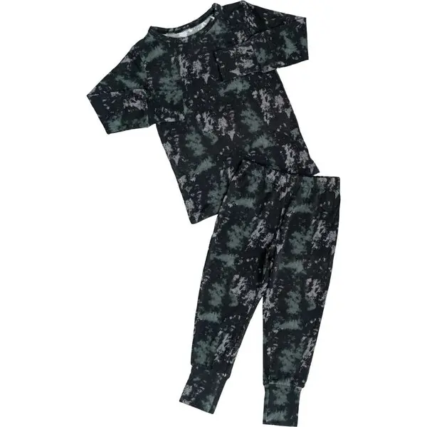 LAREE + CO Tie-dye 2-piece Pajama Set - Onyx