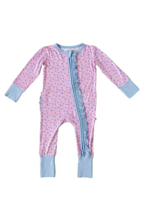 LAREE + CO Lillian Ruffle Convertible Footie - Leopard