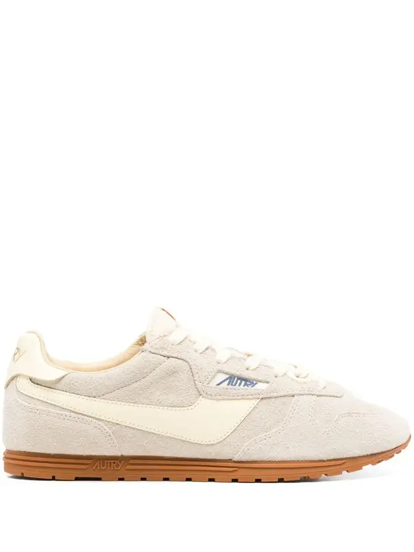 AUTRY Windspin Low Leather Sneakers - Beige