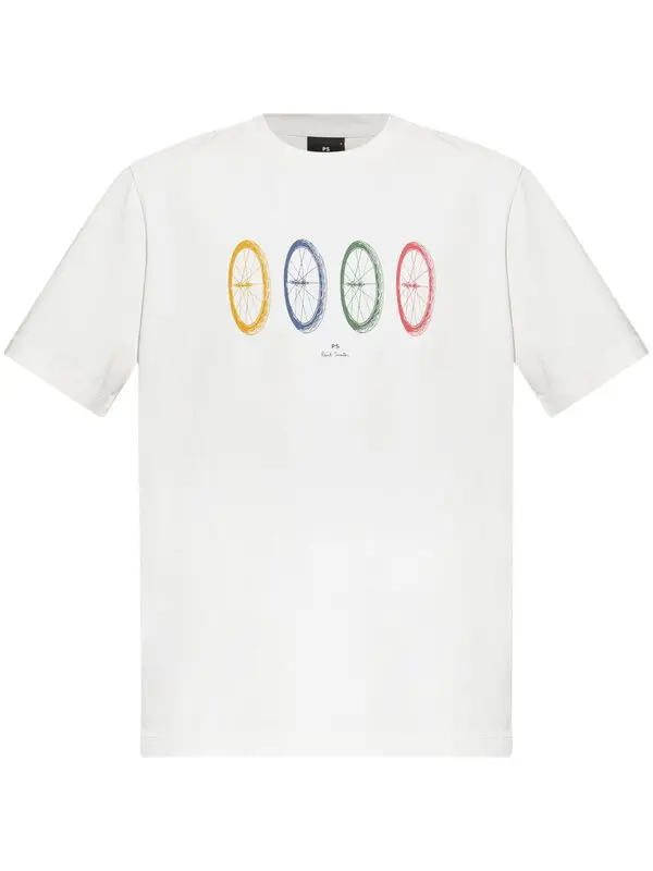 Paul Smith Bike Tyres Cotton T Shirt