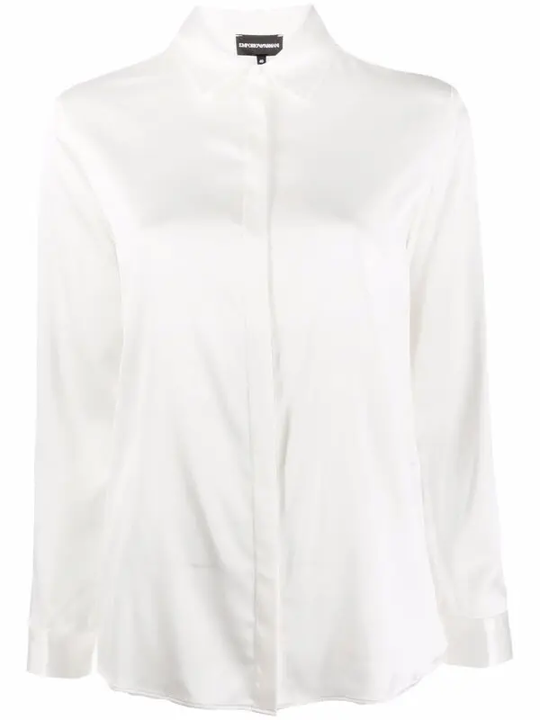 Emporio Armani Silk Shirt - White