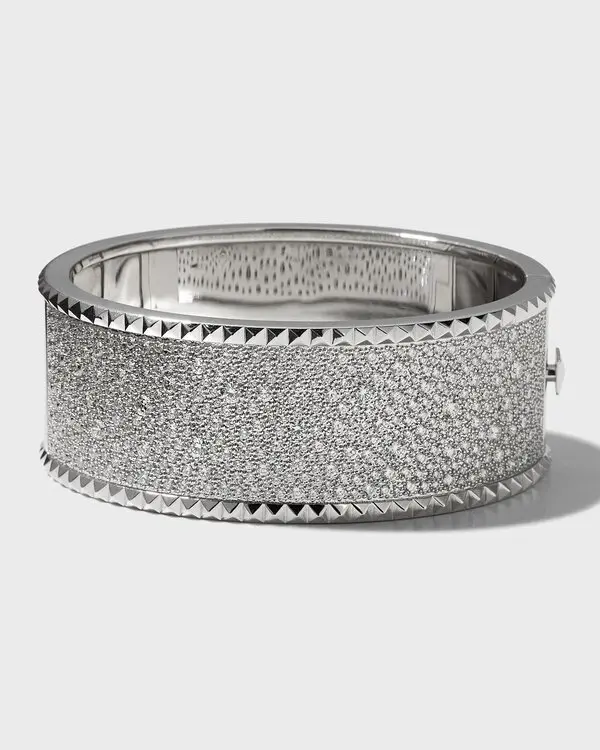 Roberto Coin Rock & Diamonds 18k Diamond Bangle