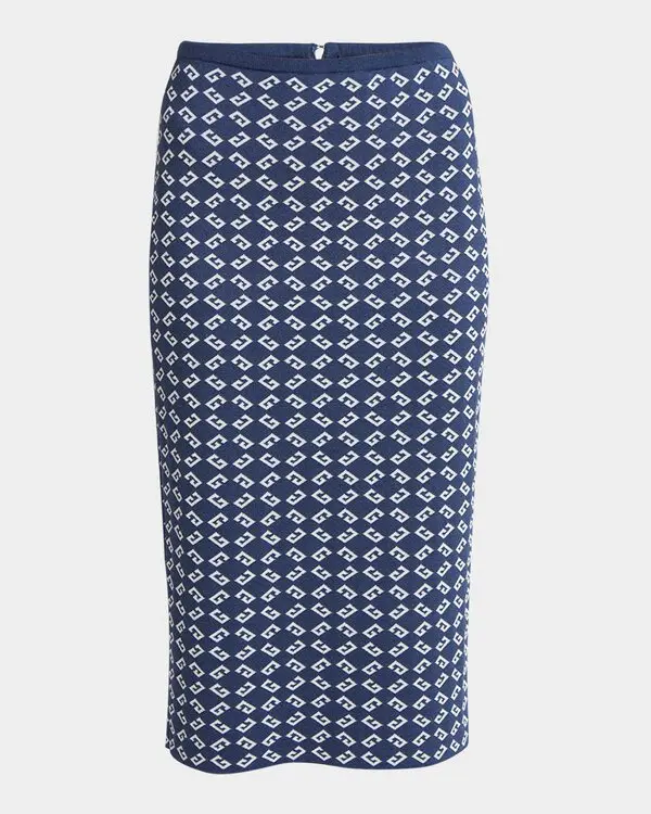 Givenchy High-waist 4g Intarsia Skirt