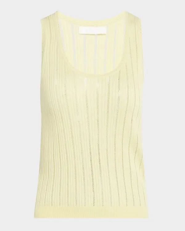 Sablyn Juna Scoop-neck Tank Top - Pale Citron