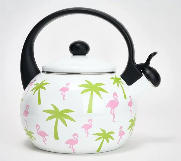 TEMP-TATIONS Seasonal 2.3-qt Enamel On Steel Kettle