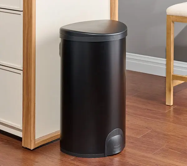 CELLA 13-gallon Stainless Steel Auto-tap Sensor Trash Can