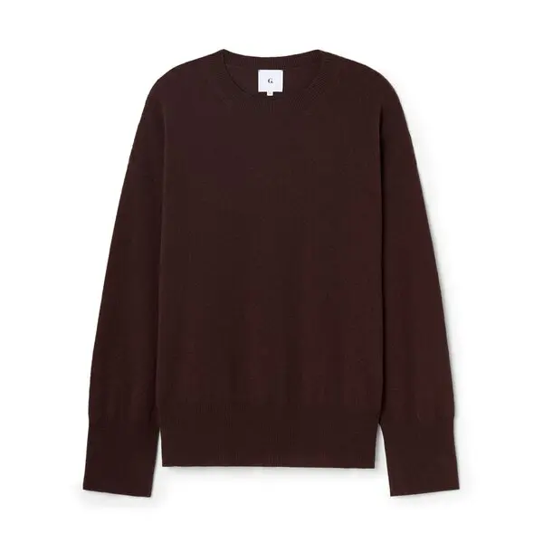 G. LABEL BY GOOP Jules Cashmere Sweater - Ash Brown