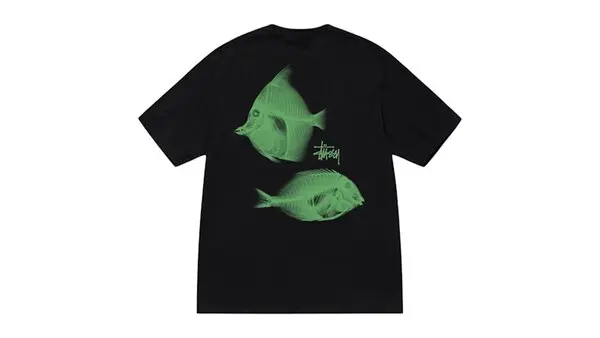 StÜssy Xray Fishin Tee Shirt - Black