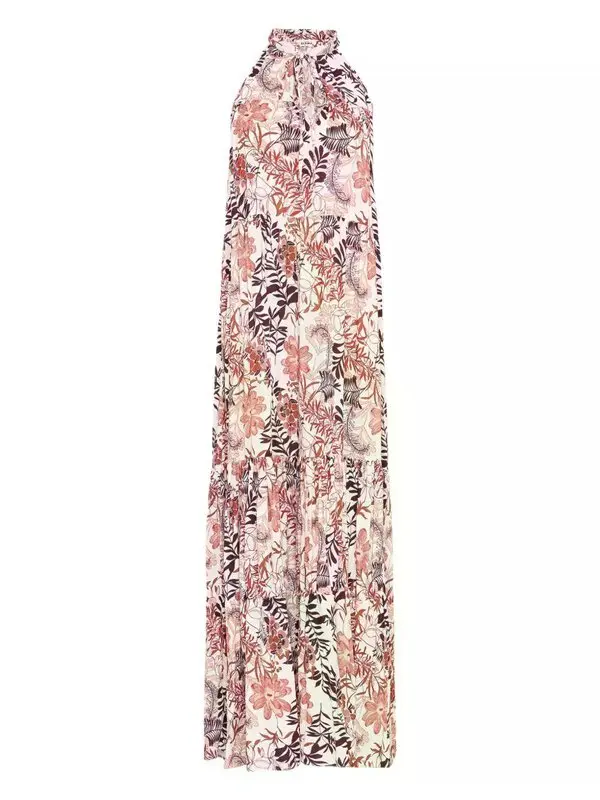 AMIR SLAMA Floral-print Maxi Dress