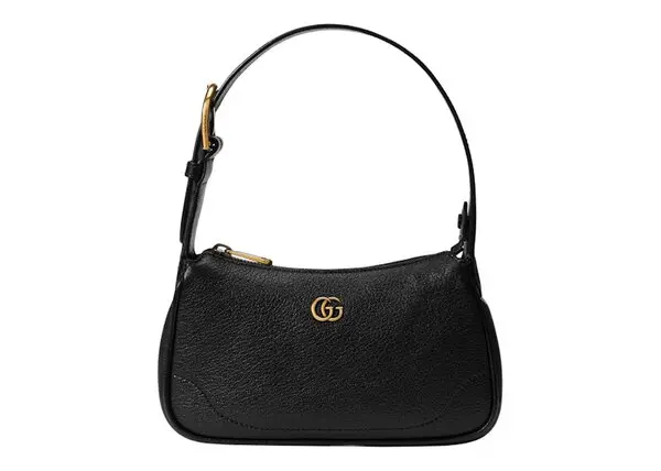 Gucci Aphrodite Shoulder Bag With Double G - Black
