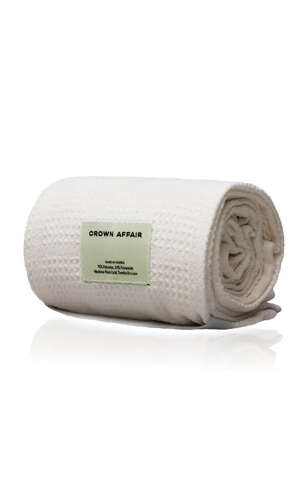 CROWN AFFAIR The Hair Towel - White