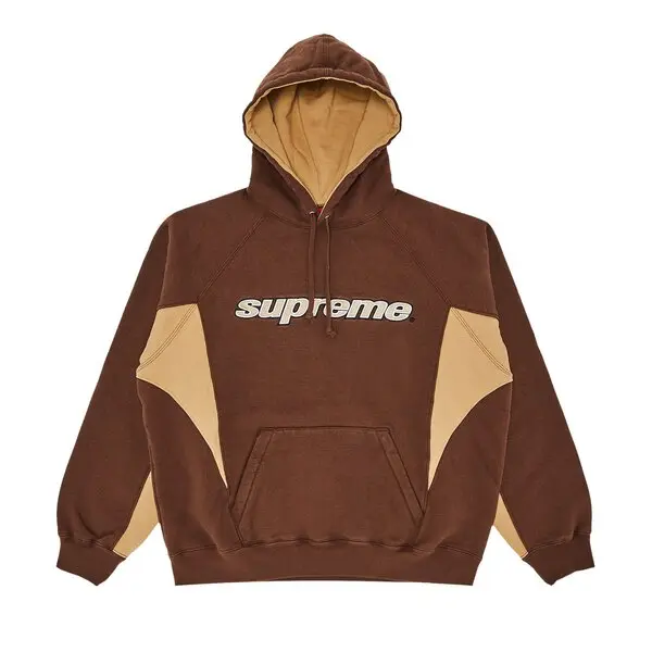 Supreme Division Hooded Sweatshirt - Brown