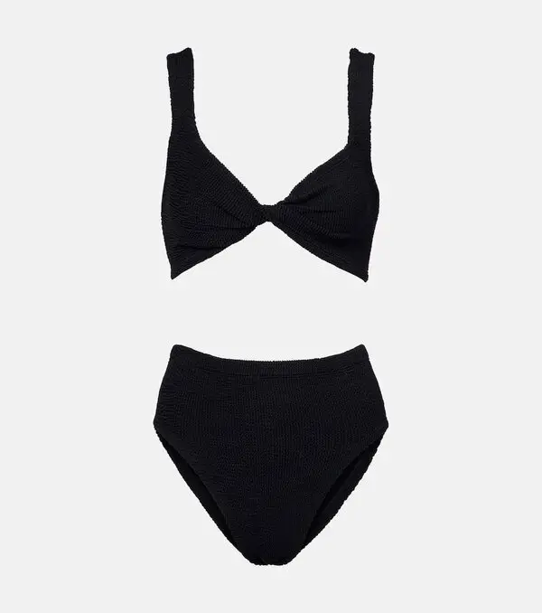 Hunza G Jamie Two-piece Bikini Set - Black