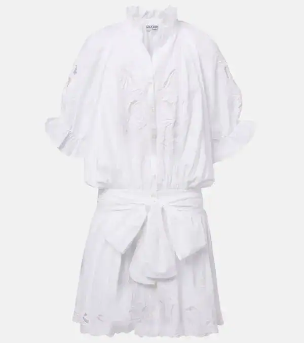 sachin and babi light blue dress Cotton Gauze Dress with Embroidered Flowers, for Girls main image 0